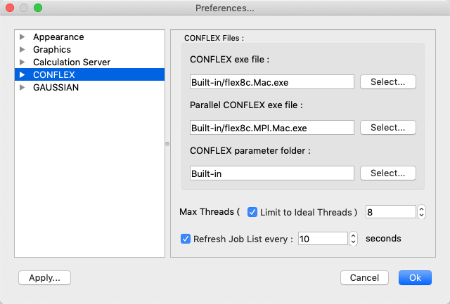 CONFLEX Interface Manual